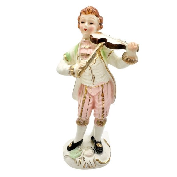 Unbranded | Accents | Vintage Ceramic Figurine 8 In Victorian Violin ...